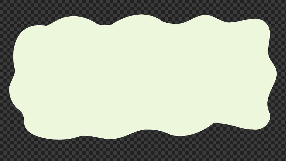 Png wavy rectangle shape sticker, | Premium PNG - rawpixel