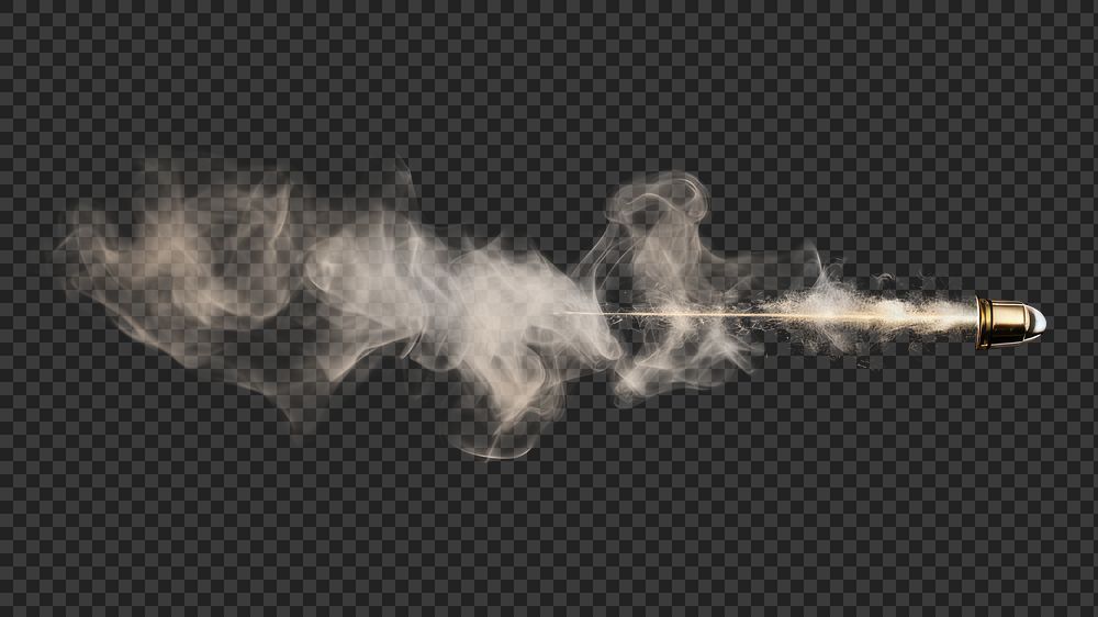 PNG bullet with smoke trail | Free PNG - rawpixel