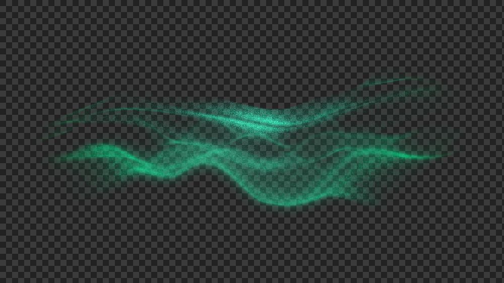 Digital green wave png, transparent | Premium PNG - rawpixel
