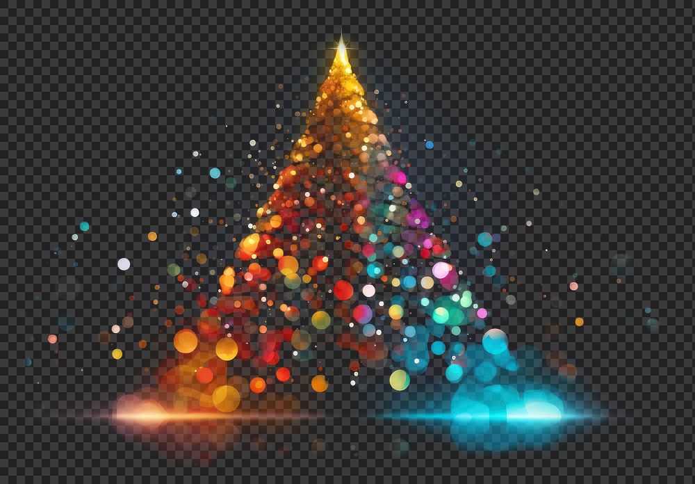 PNG Bokeh effect christmas abstract | Free PNG - rawpixel