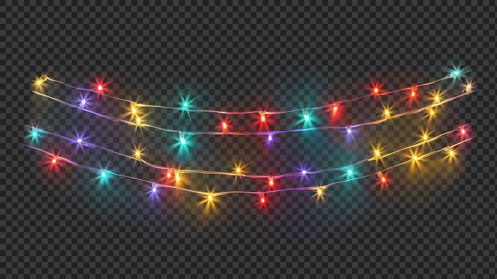 PNG Christmas light line lighting | Premium PNG - rawpixel