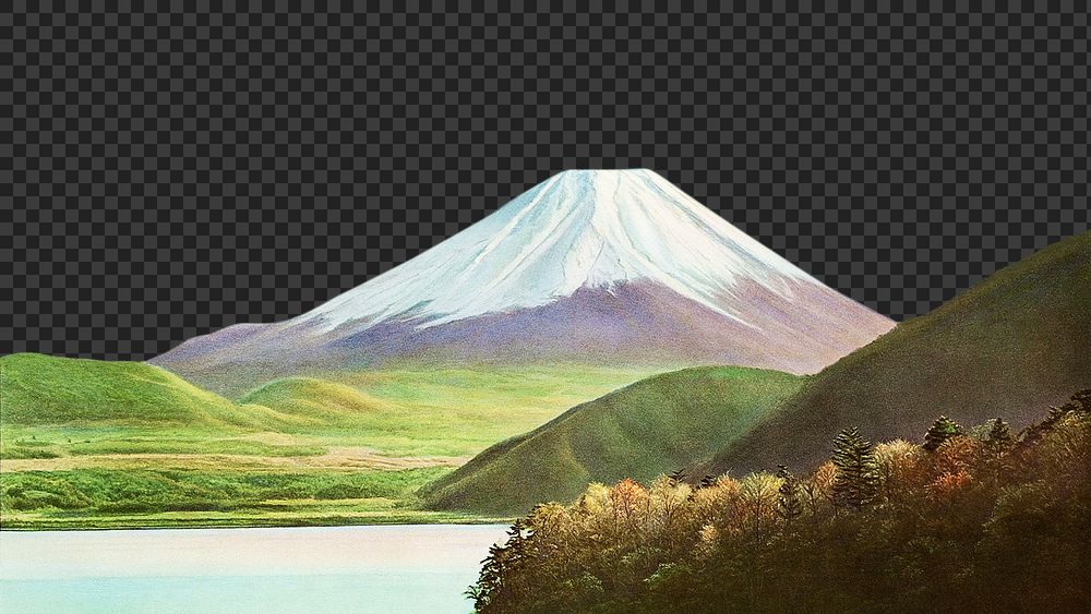 Volcano Vintage Mountain PNG Images | Free Photos, PNG Stickers ...