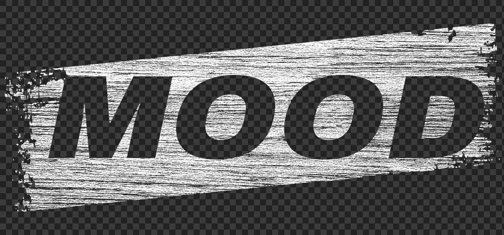 Mood word sticker png brush | Premium PNG - rawpixel