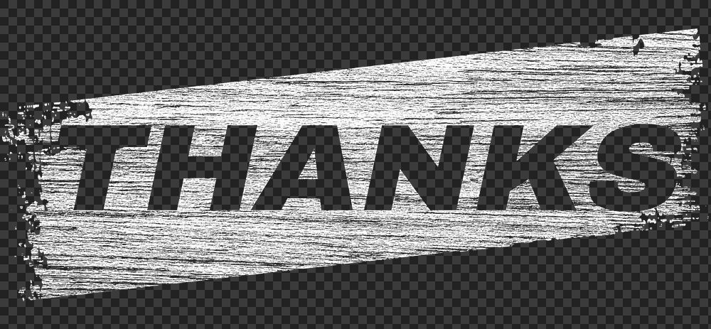 Thanks word sticker png brush | Premium PNG - rawpixel
