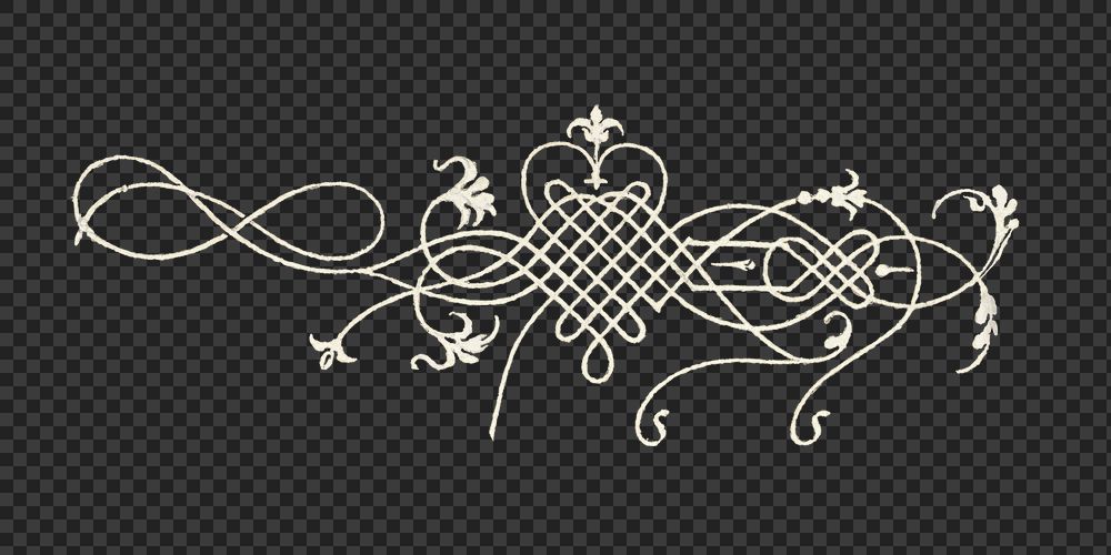 Vintage gold flourish divider png | Premium PNG Sticker - rawpixel