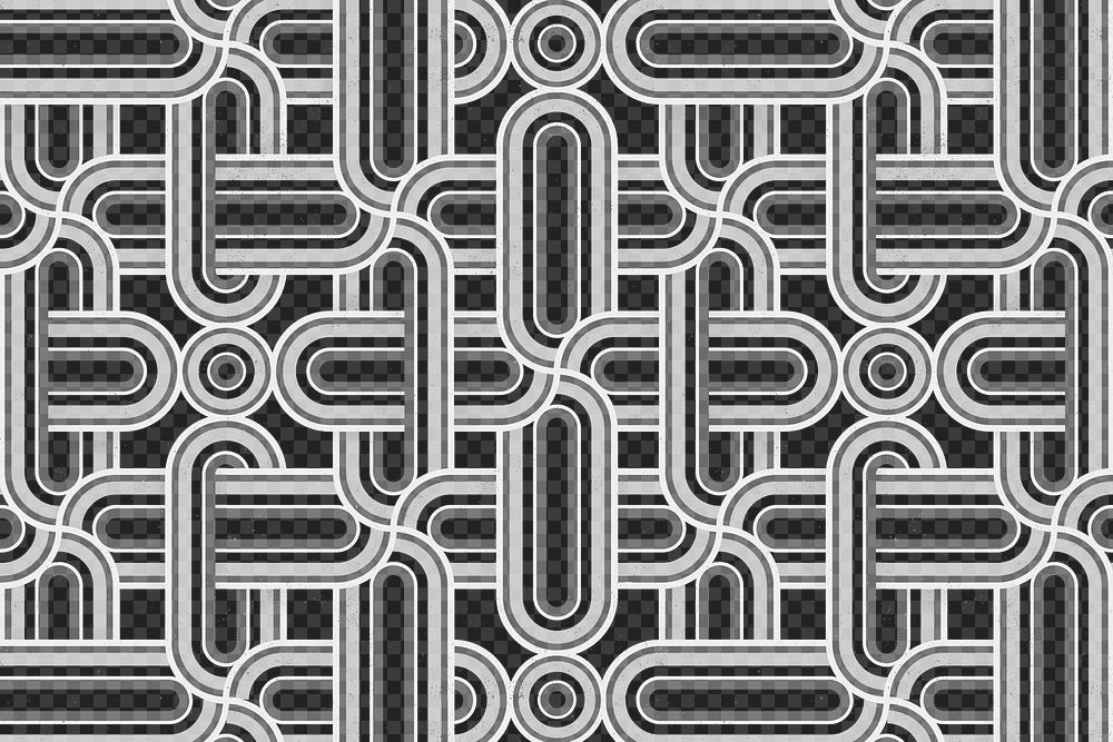 Seamless geometric png, interlaced pattern | Premium PNG - rawpixel