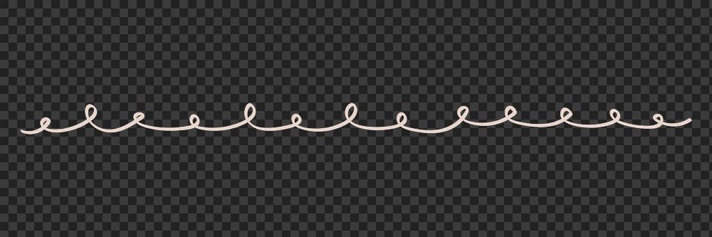 Png cursive doodle line sticker | Free PNG Sticker - rawpixel