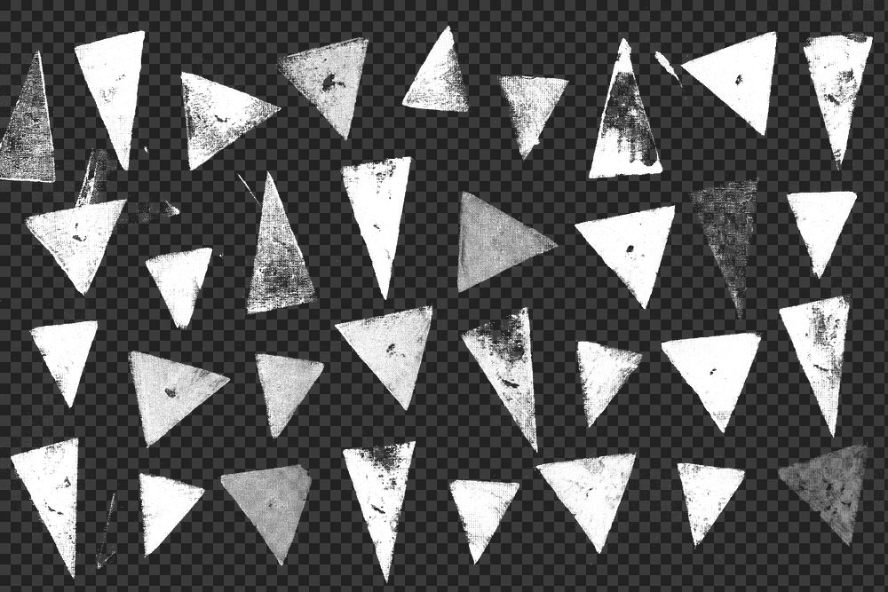 Block print png triangle pattern | Free PNG - rawpixel
