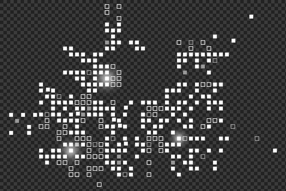 White pixel pattern png transparent | Premium PNG - rawpixel