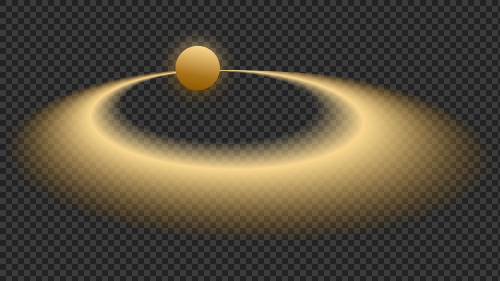 Gold saturn png sticker, aesthetic | Premium PNG Sticker - rawpixel