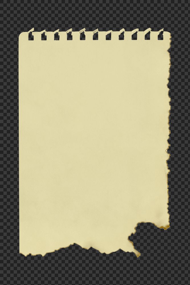 Burnt note paper mockup element | Premium - rawpixel