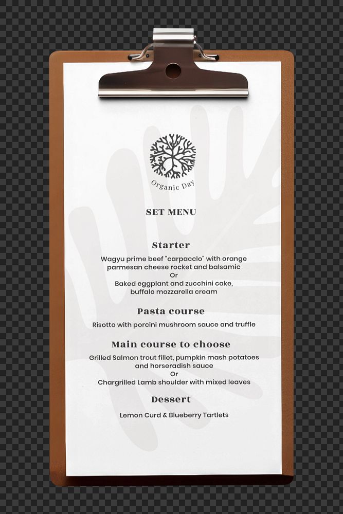 Menu clipboard, editable paper mockup | Premium - rawpixel