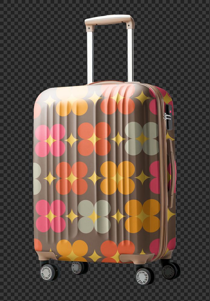 Travel luggage png mockup element, | Premium - rawpixel