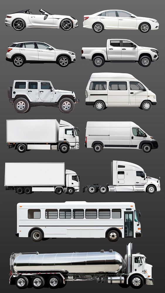 Editable white car design element | Premium - rawpixel