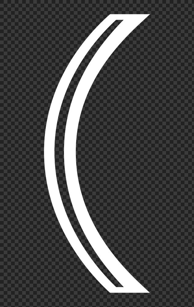 Parentheses sign png abstract bold | Free PNG - rawpixel