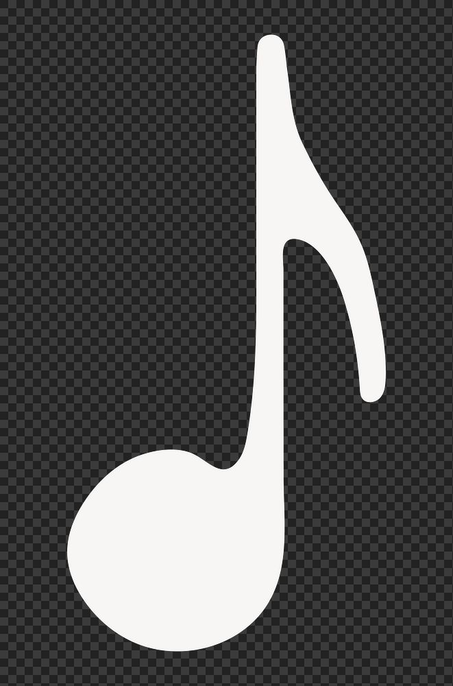 PNG music note icon white, | Premium PNG - rawpixel