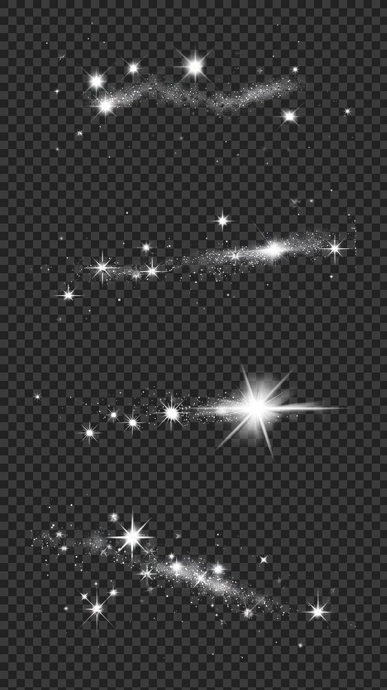 PNG sparkle star effect set, | Premium PNG - rawpixel