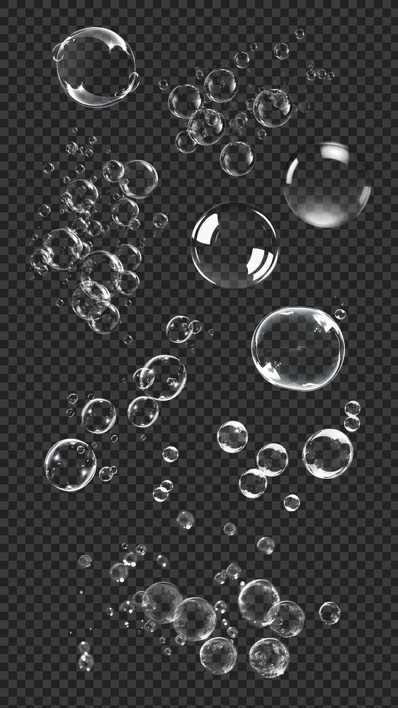 PNG bubble effect element set | Premium PNG - rawpixel