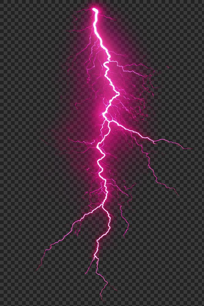 PNG Pink Lightning lightning storm | Free PNG - rawpixel