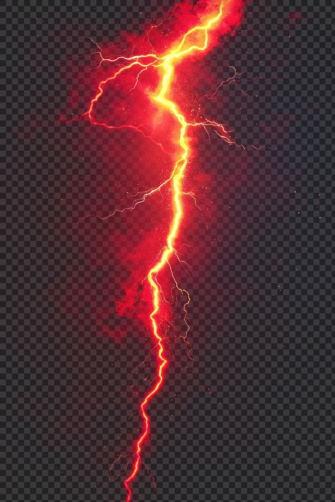 Red Lightning Transparent Images | Free Photos, PNG Stickers ...