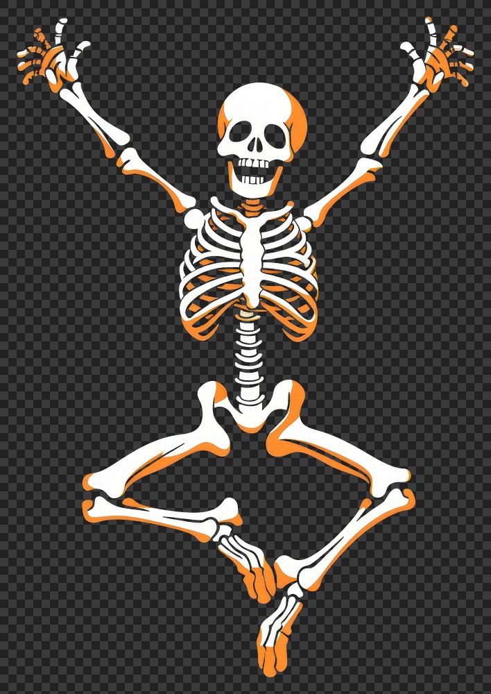 PNG Skeleton creativity anatomy cartoon. | Free PNG - rawpixel