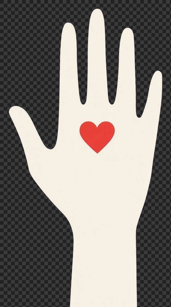 PNG Hand red heart symbol | Free PNG - rawpixel