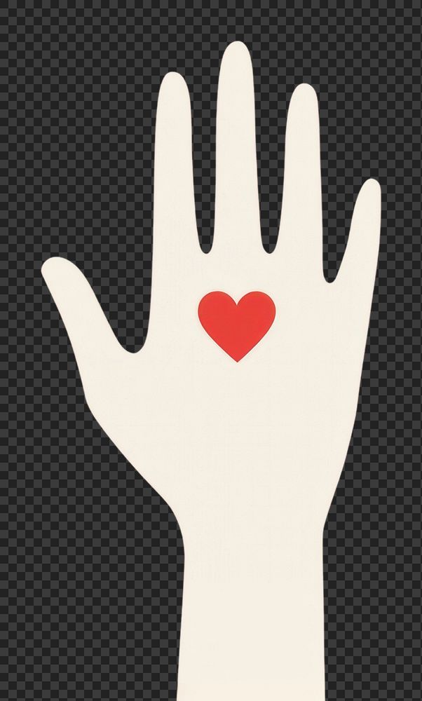 PNG Hand red heart symbol | Free PNG - rawpixel