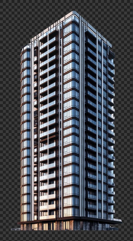 PNG Luxury highrise building dusk | Free PNG - rawpixel