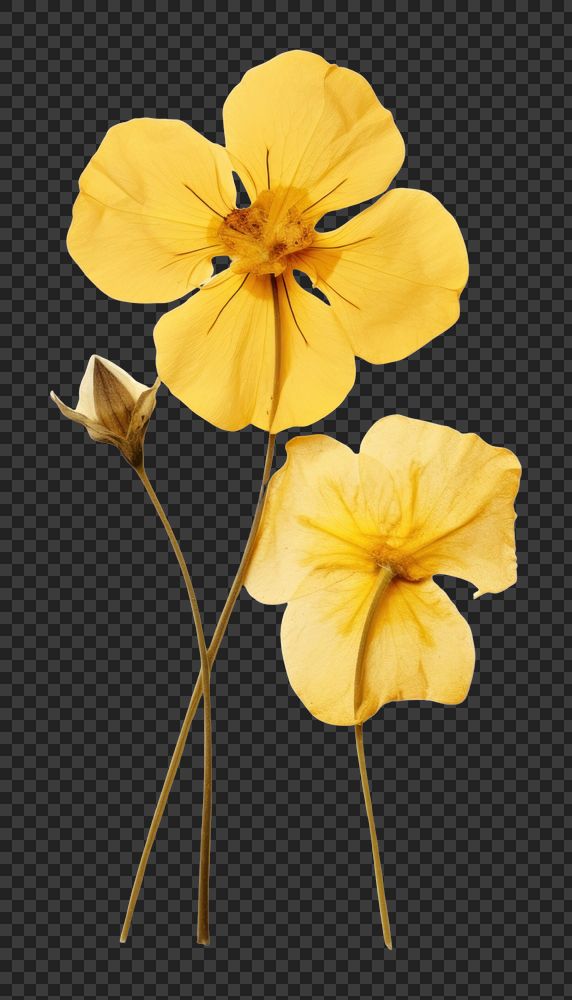 PNG Real Pressed Primrose flowers | Free PNG - rawpixel