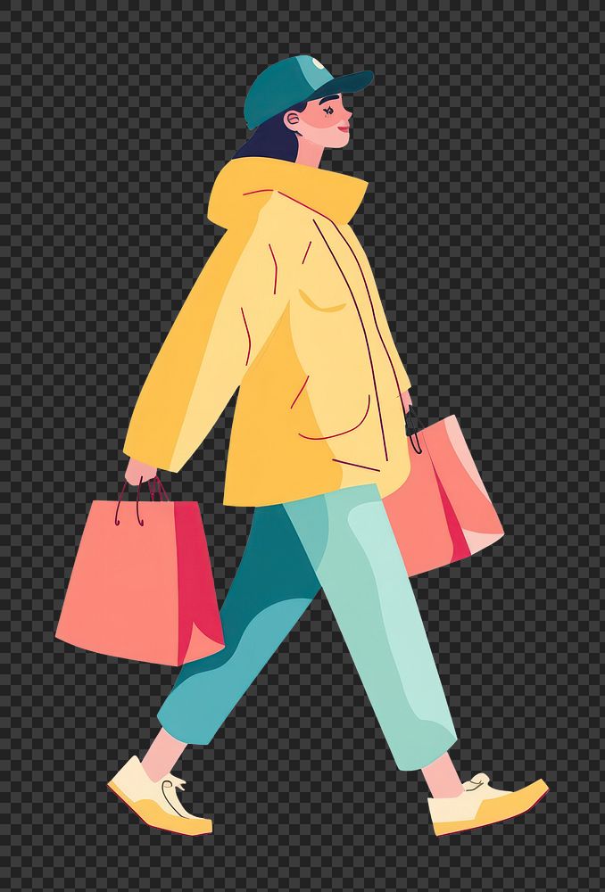 PNG Gen z shopping illustration | Free PNG - rawpixel