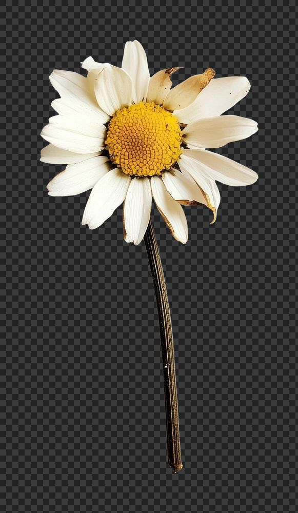 PNG single real daisy flower | Free PNG - rawpixel