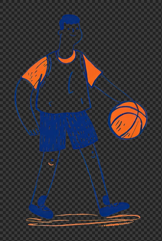PNG Anthropomorphic basketball player illustration | Free PNG - rawpixel