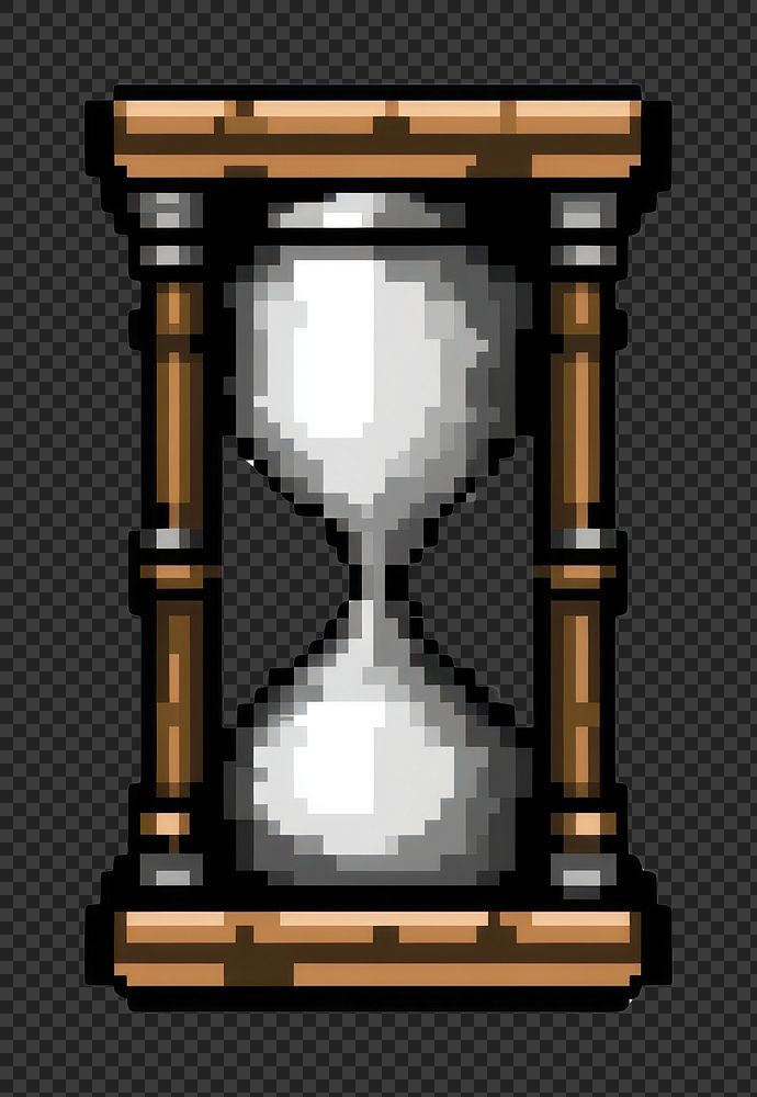PNG Hourglass pixelated aesthetic design | Free PNG - rawpixel