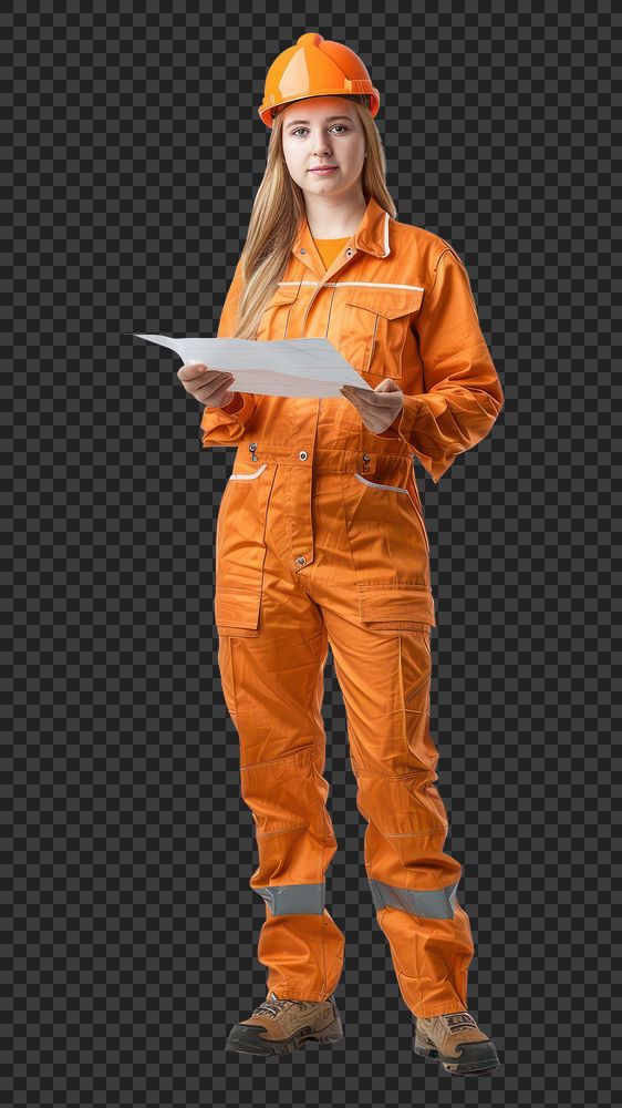 PNG Caucasian female architecture uniform | Free PNG - rawpixel