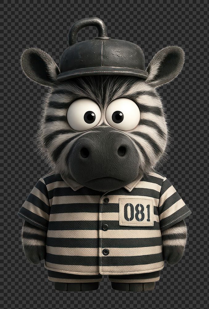 PNG Cute zebra prison uniform | Free PNG - rawpixel