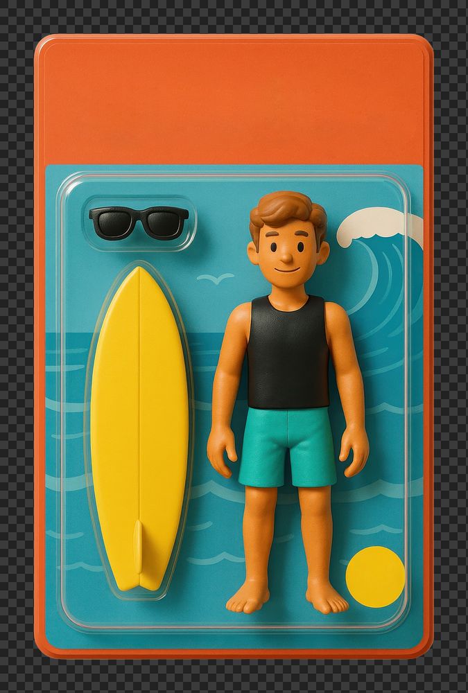 PNG Toy surfer action figure | Free PNG - rawpixel