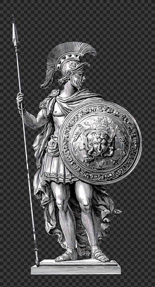 PNG Antique statue Athena full | Free PNG - rawpixel
