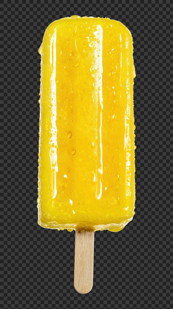 PNG Ice popsicle yellow color | Free PNG - rawpixel