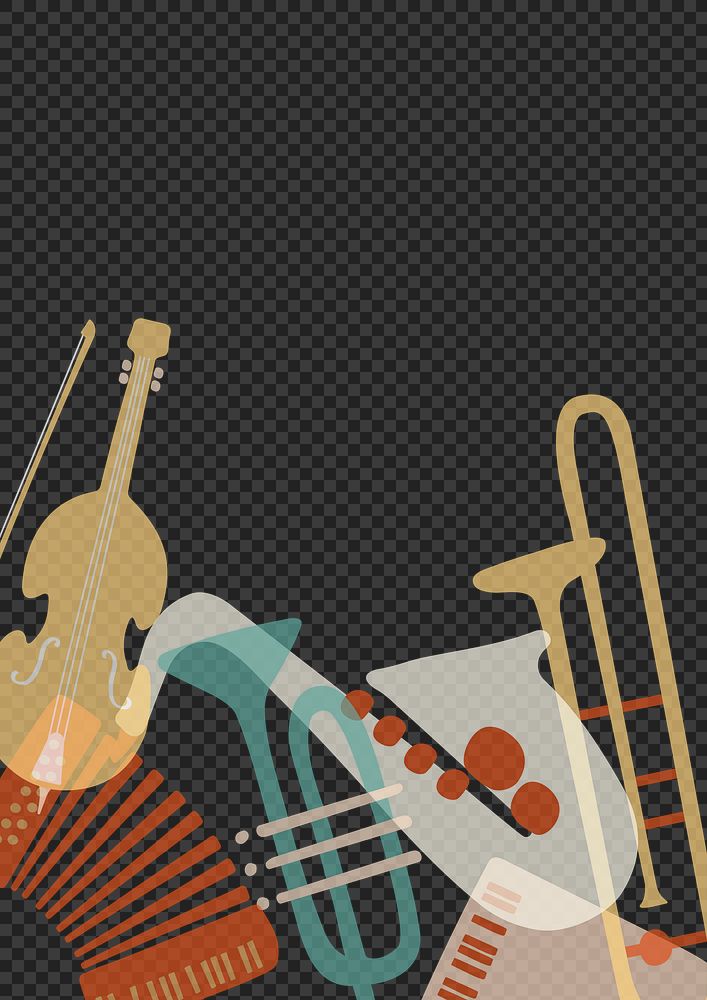 Music instrument png border, transparent | Premium PNG - rawpixel