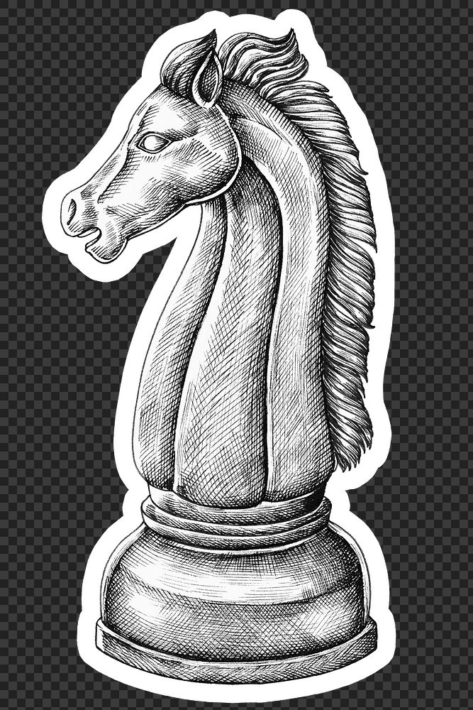 Vintage sketch chess sticker png | Free PNG Sticker - rawpixel