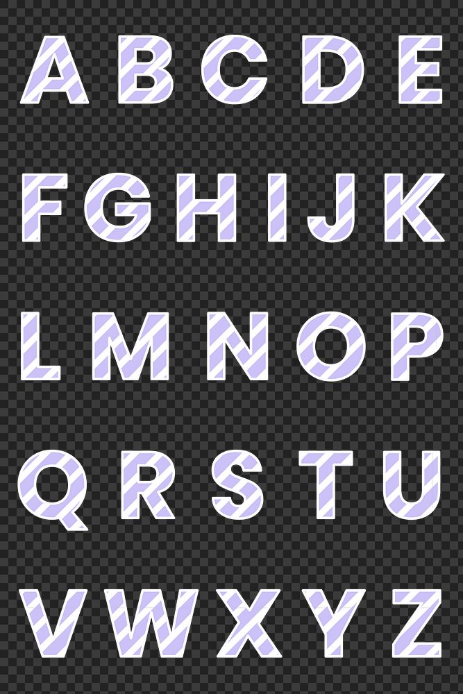Abc letter set typography png | Premium PNG - rawpixel