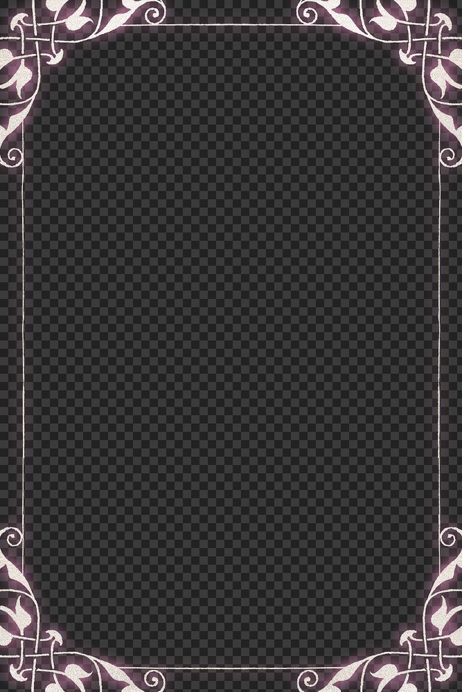 Pink filigree frame border png | Premium PNG - rawpixel