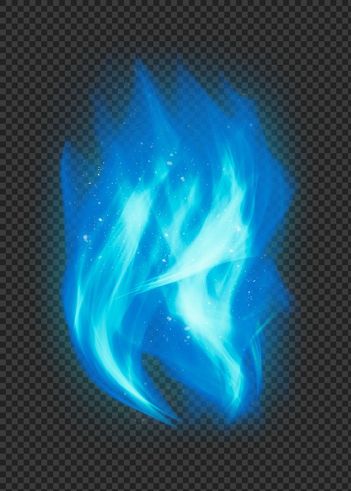Png retro blue fire flame | Premium PNG Sticker - rawpixel