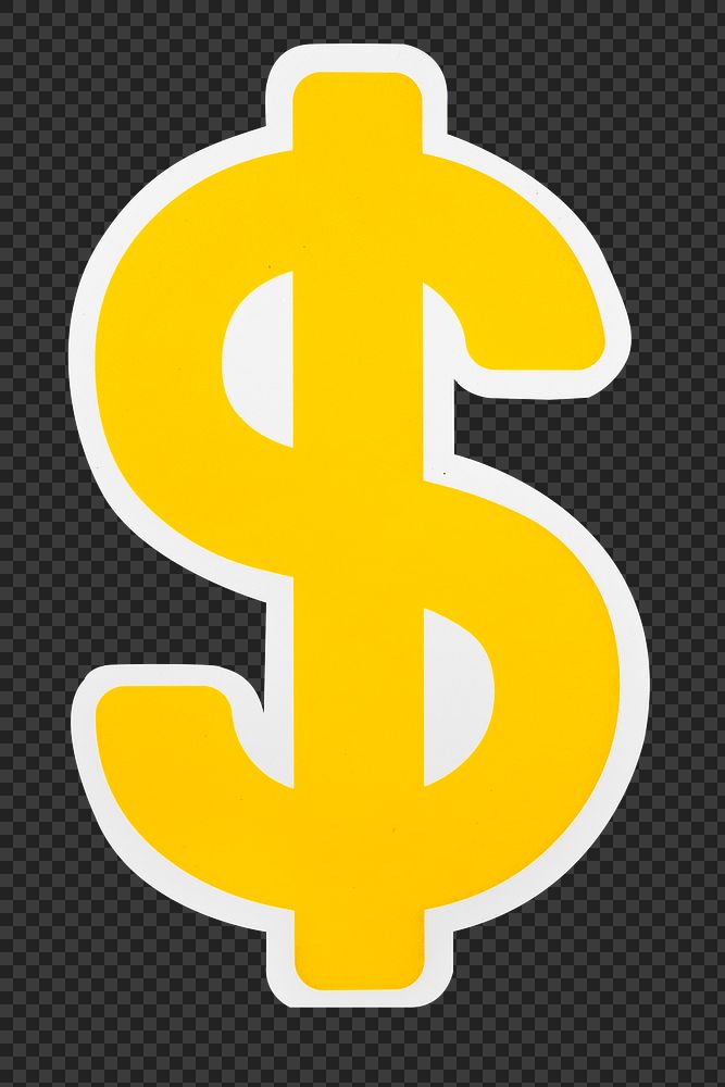 Dollar sign paper craft illustration | Free PNG Sticker - rawpixel