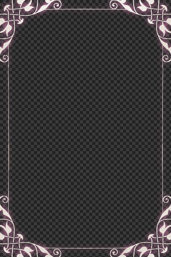 Pink filigree frame border png | Free PNG - rawpixel