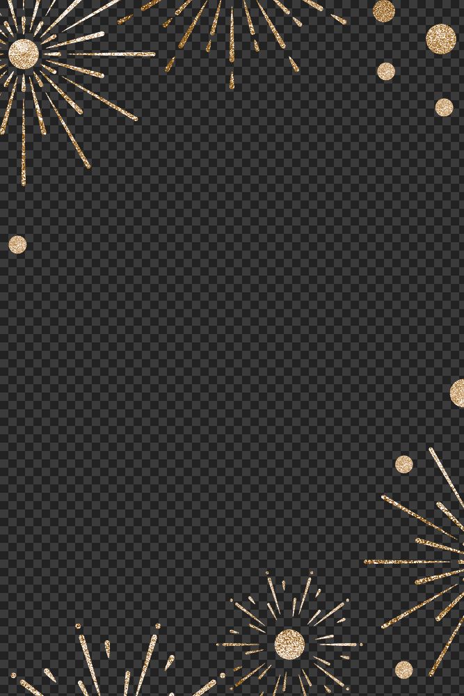 Glittery festive firework frame png | Premium PNG - rawpixel