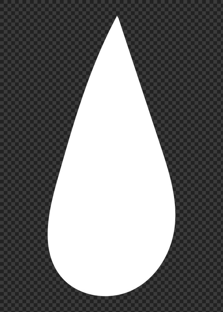 Drop shape png sticker on transparent | Free PNG - rawpixel