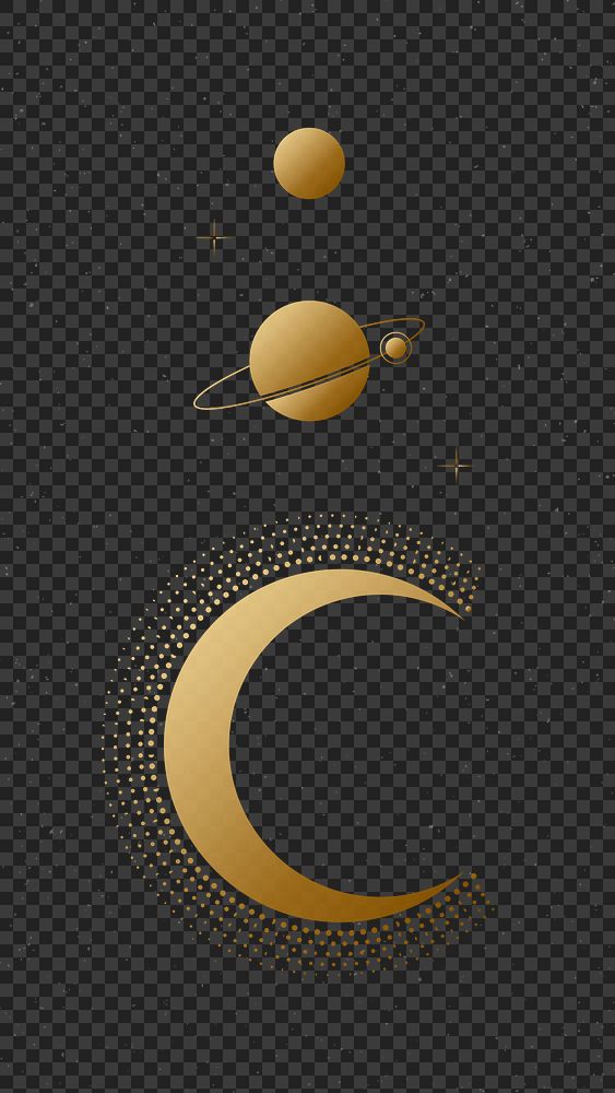 Celestial png background, gold aesthetic | Free PNG - rawpixel