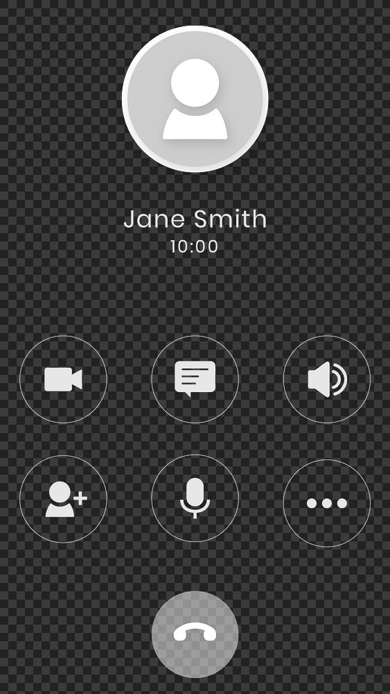 Png smartphone call interface ongoing | Free PNG Sticker - rawpixel
