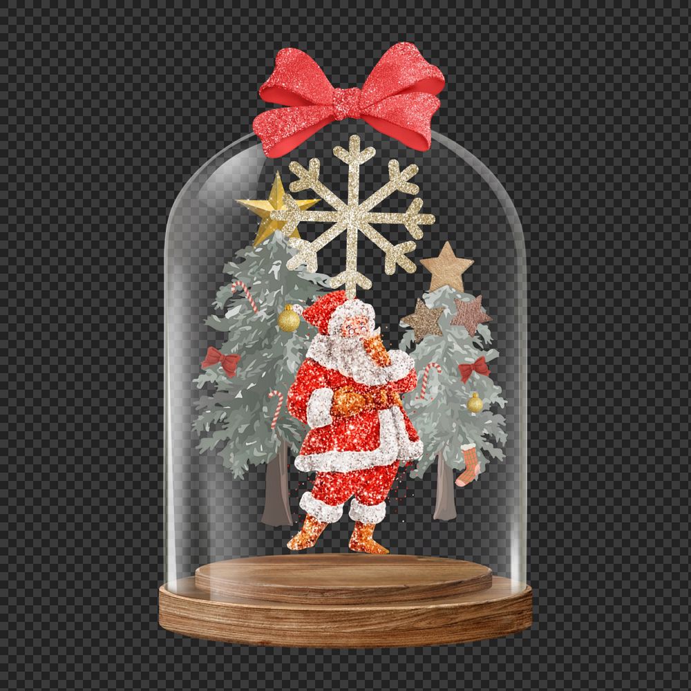 Snow Dome Winter Christmas Tree Background Images | Download Free ...